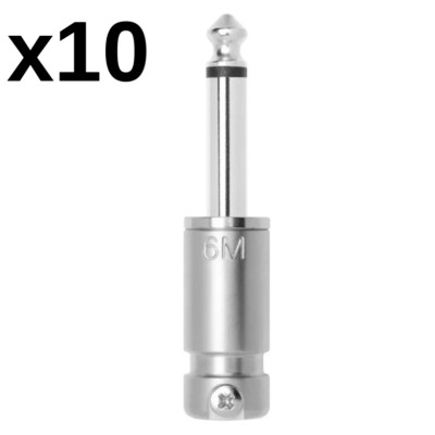 10 Pack - Squareplug SPS6M Medium Body TS Straight Plug, Nickel | eBay