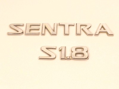 2004 2005 2006 Nissan Sentra Emblem Logo Letter Badge Trunk Rear Chrome ...