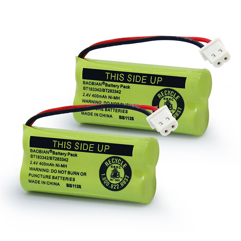 4pcs Battery Pack BT183342 BT283342 BT162342 For Vtech AT&T Home ...