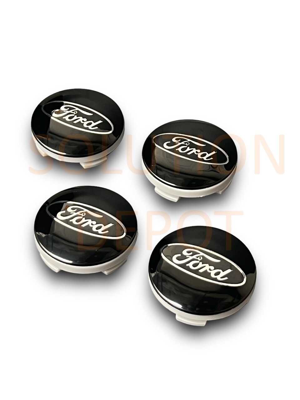 Set of 4 FORD Hub Caps Black Wheel Center Caps 54mm 6M211003AA | eBay