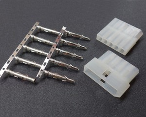 2 Pairs 5 Pin 5P Molex Connector Male Female Terminal Pins Plug .093" w ...