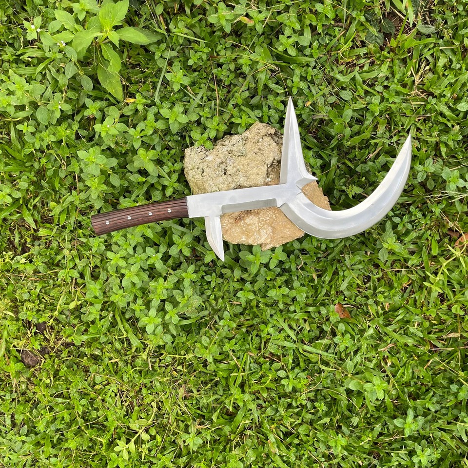 Hunga Munga African Mambele Knife Carbon Steel Blade with Sheath ...