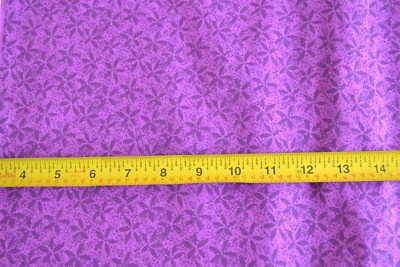 By 1/2 Yd, Purple Print on Purple Quilt Cotton, Fabric Traditions/2001 ...