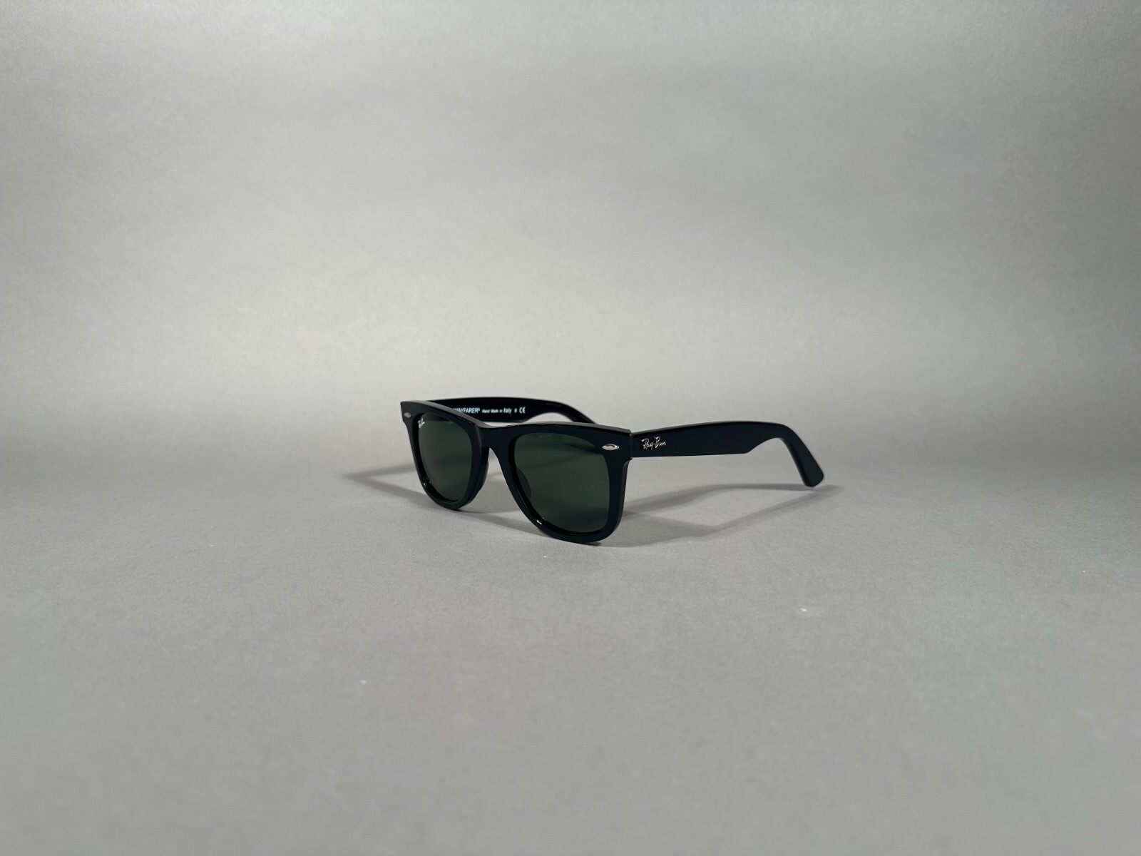 NEW ORIGINAL RAY-BAN WAYFARER 2140 SUNGLASSES 901 SHINY BLACK 50MM ...