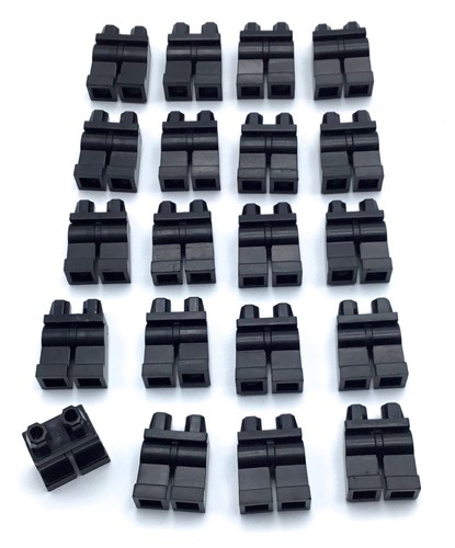 LEGO LOT OF 20 BLACK MINIFIGURE LEG PIECES PANTS PEOPLE BODY PARTS | eBay