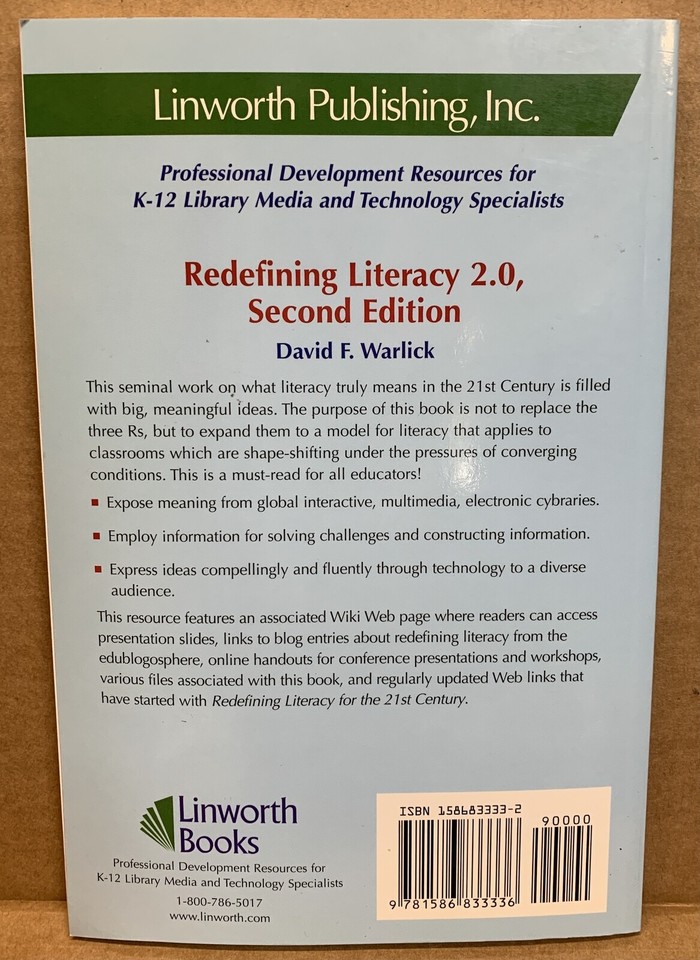 Redefining Literacy 2.0 [Paperback] 9781586833336 9781586833336| eBay