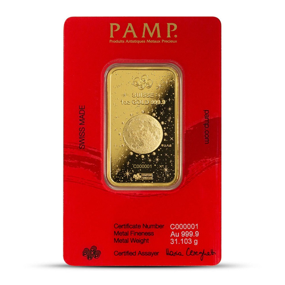 2024 1 oz PAMP Suisse Lunar Legend Azure Dragon Gold Bar (New w/ Assay ...