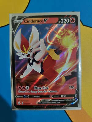 Pokémon TCG Cinderace V Fusion Strike 043/264 Holo Ultra Rare | eBay