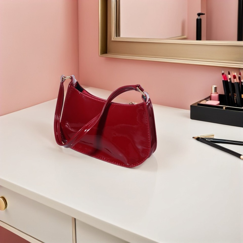 Mini Shoulder Bag for Women: Soft PU Small Purse Trendy Handbag with ...