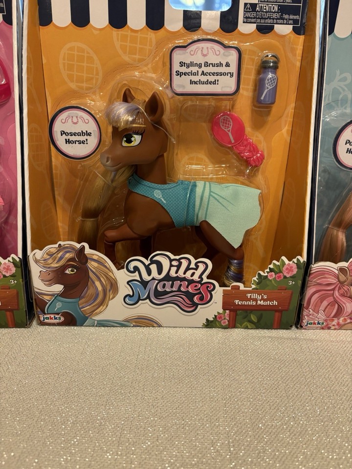 New Wild Manes Horse Lot Of 4 Finley Bridget Dreamer Tilly 7” Tall | eBay