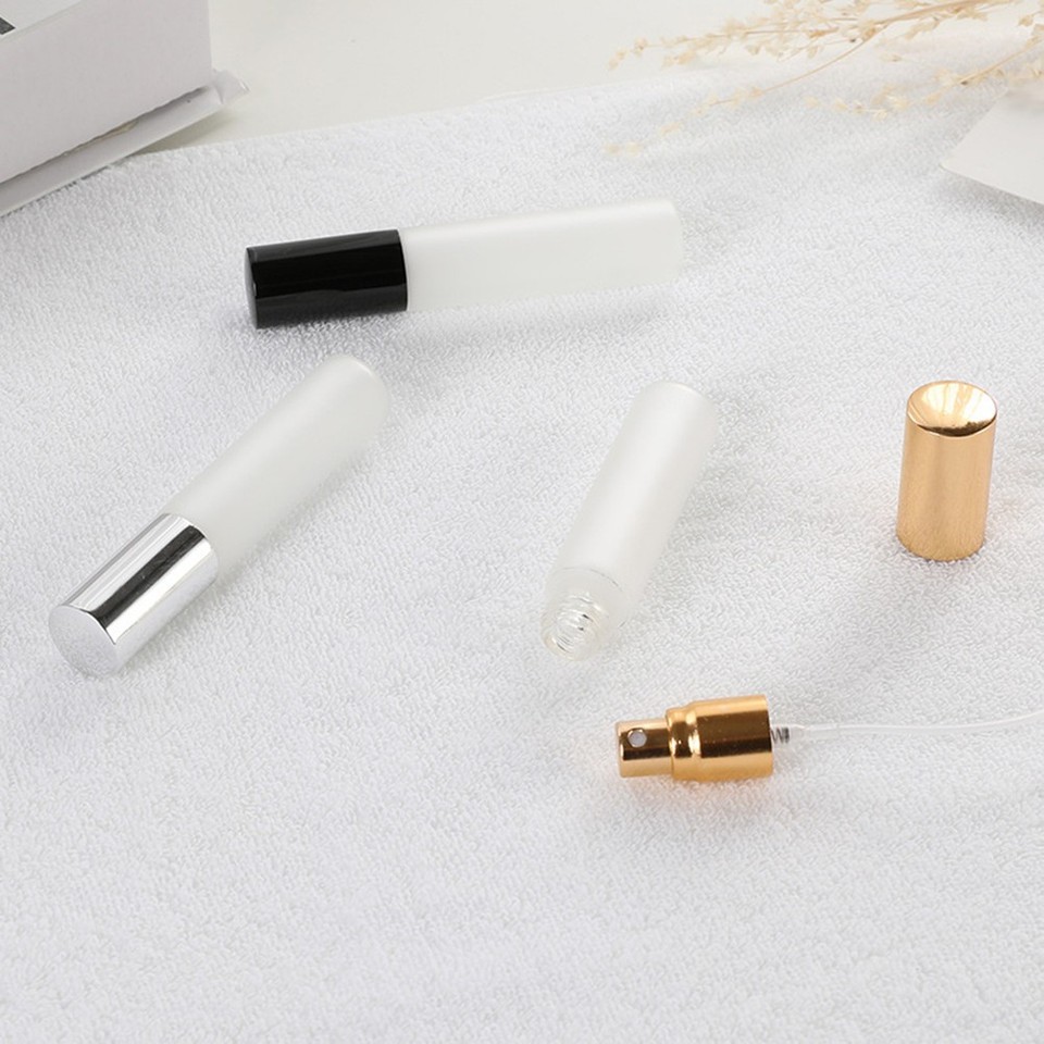 6 Pcs 10 Ml Small Frosted Glass Spray Bottles Portable Refillable For ...