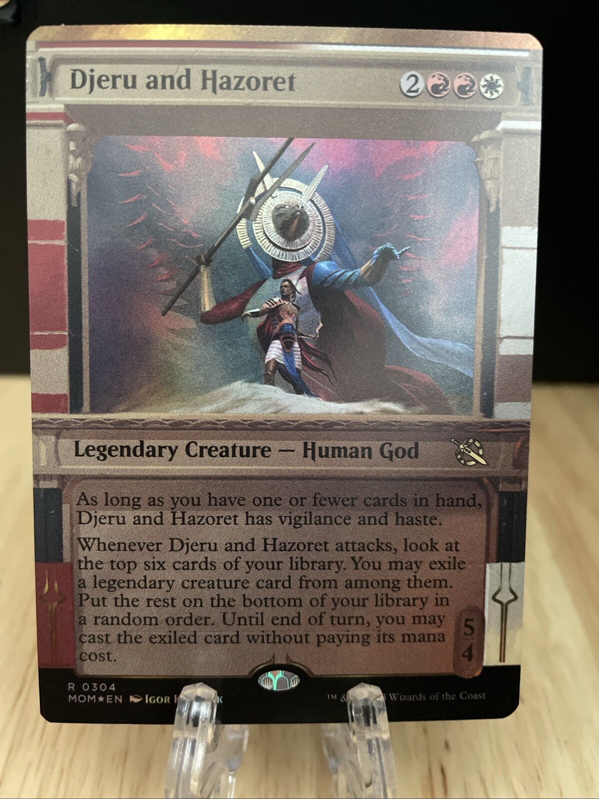 MTG Djeru and Hazoret Showcase FOIL #0304 March of the Machine MOM Rare ...