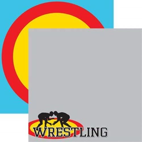 Wrestling #2-12x12 Scrapbook Paper by Reminisce - 5 Sheets | eBay