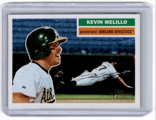 2005 Topps Heritage SP Short Print High Number Kevin Melillo RC Oakland ...