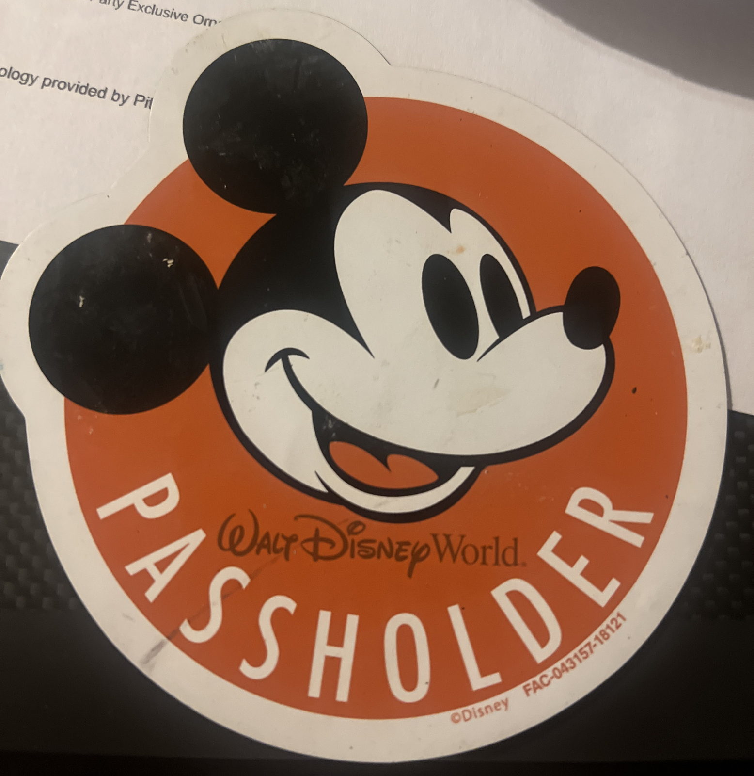 Disney World Annual Passholder Magnet Mickey Mouse | eBay