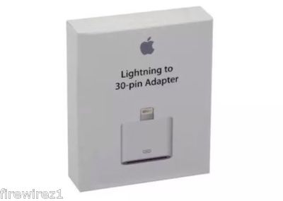 Apple Lightning To 30 Pin Adapter for iPod IPhone iPad (MD823ZM/A ...
