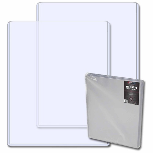 BCW Large Toploader Protectors 18 x 24 Semi Rigid Sleeves 10 Photo ...