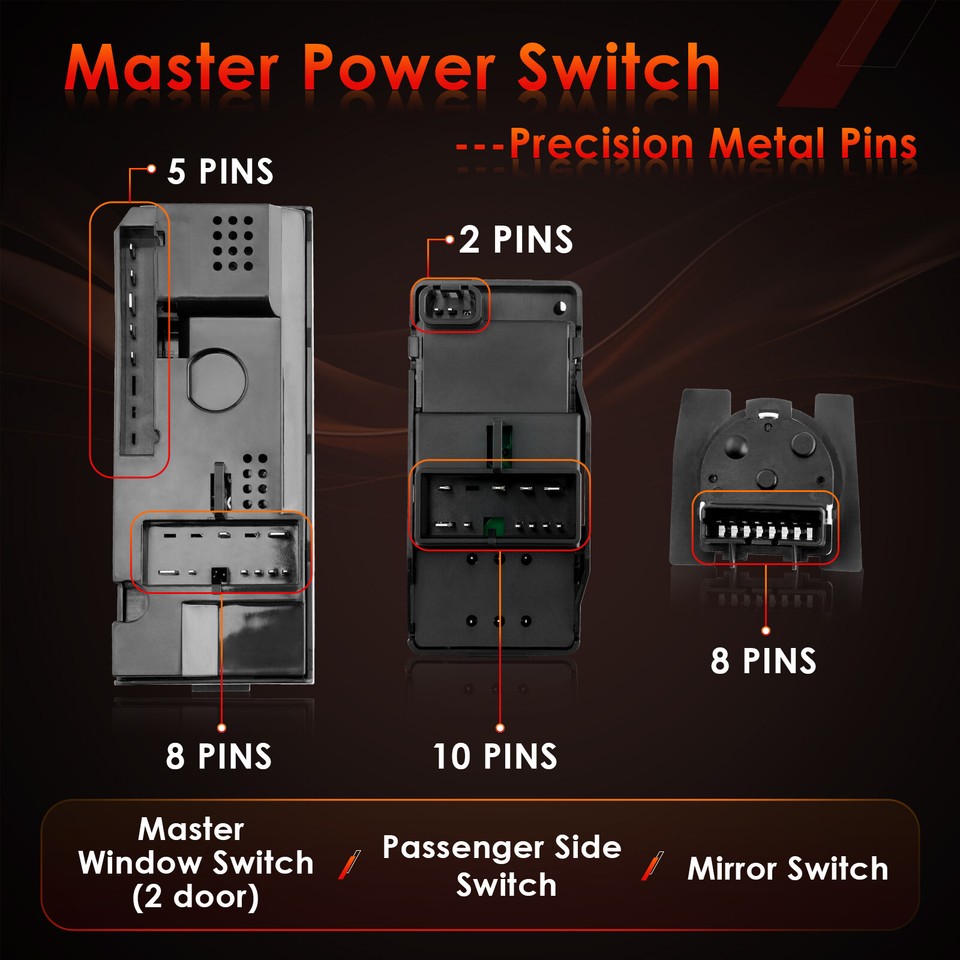 Master Power Window & Mirror Switch Control For Chevy GMC C/K 1500-3500 ...