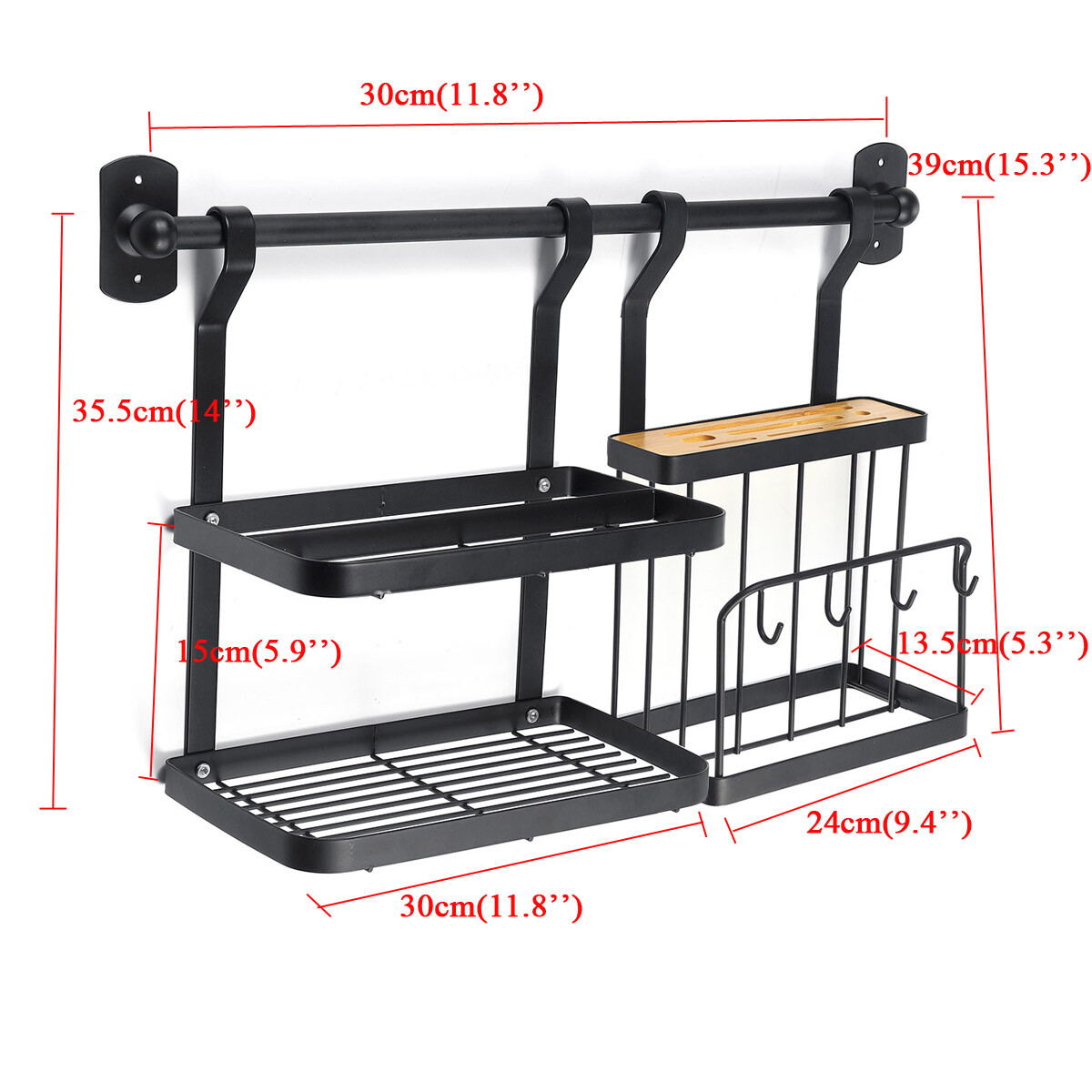 Pantry Door Spice Rack Organizer Over the Door Shelf Kitchen Hanging ...