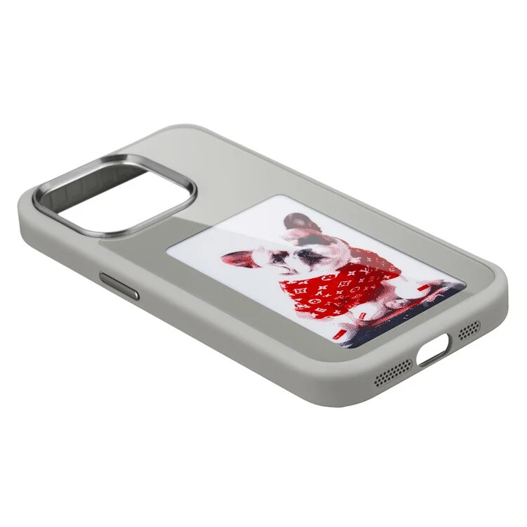 3-Color E Ink Display Phone Case for iPhone 15 Pro Max NFC Personalize ...