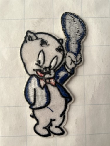 Looney Tunes Porky Pig embroidered Iron on patch Cartoons | eBay