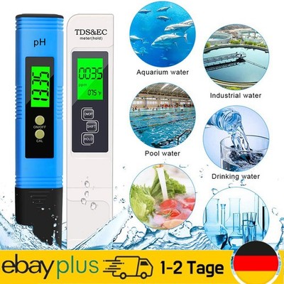 PH TDS EC Wasser Tester Messgerät Wasserqualität 0-999 ppm Data Hold ...