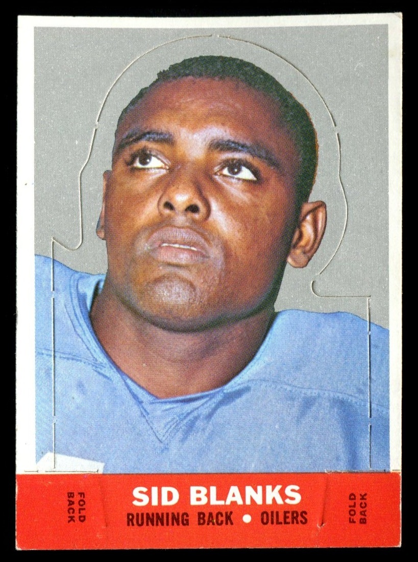 1968 Topps Football Stand Up Sid Blanks NM c03025 | eBay