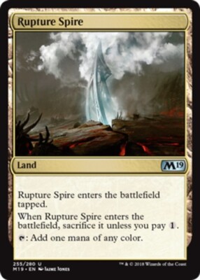 4x Rupture Spire ~ Near Mint Core Set 2019 M19 MTG Magic x4 4 ...