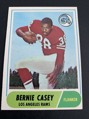 1968 Topps Bernie Casey Los Angeles Rams #28 | eBay