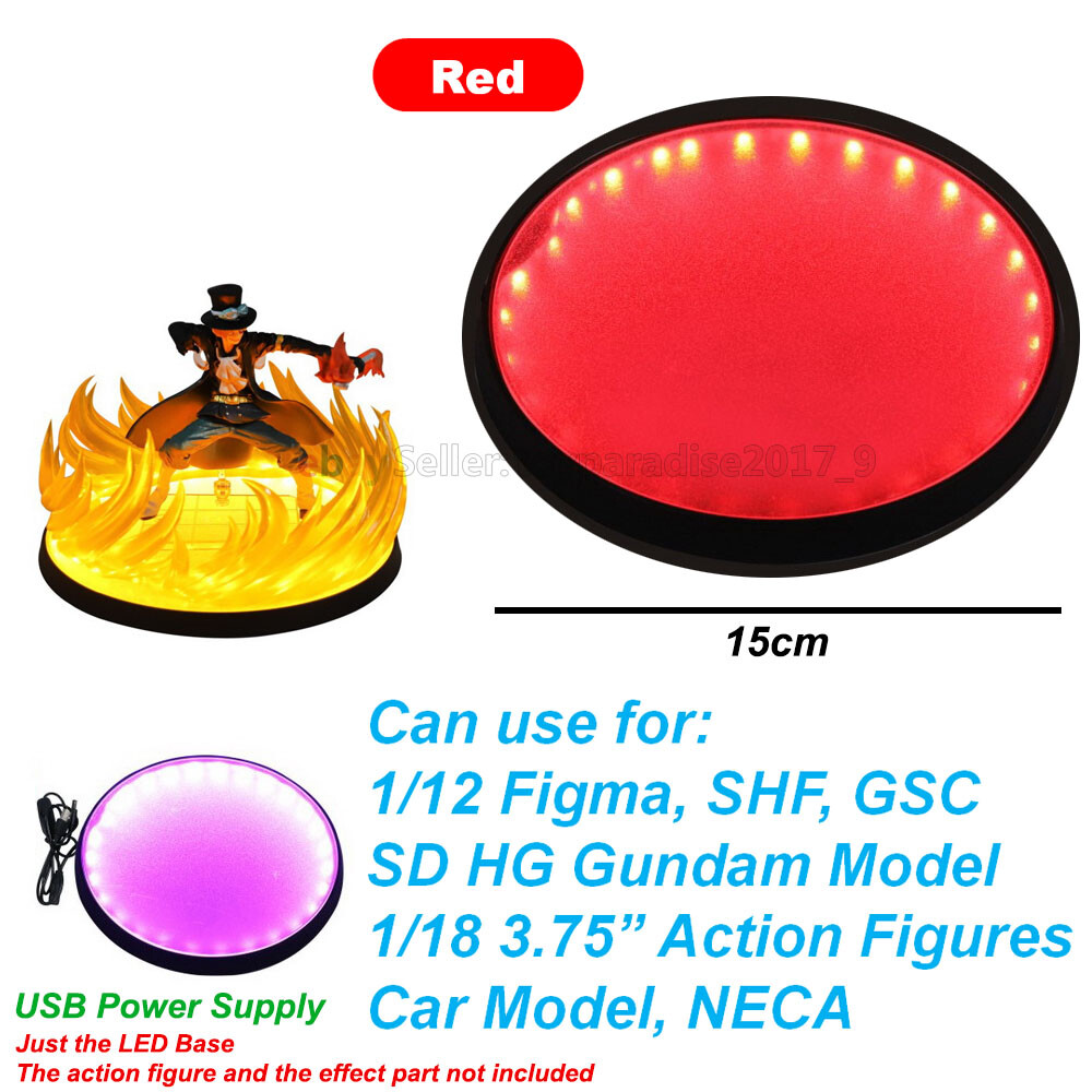 Blue LED Base For 1/12 Scale Figures Blue LED Light Stand Base For ...