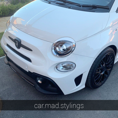 C.M.S Design White Plastic Eyebrows to fit FIAT 500/595 Eyelids/Abarth ...