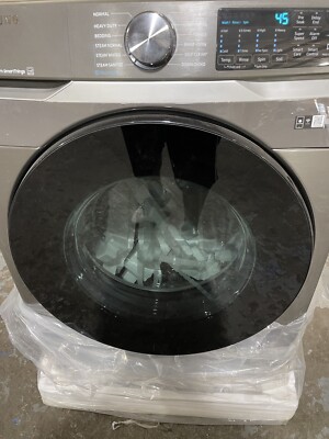 Samsung WF45R6100AP 27" Platinum Front-Load Washer NOB #110495 Retail ...