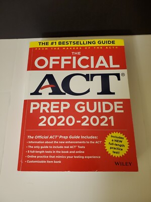 The Official ACT Prep Guide 2021-2022 by ACT (2021, Trade Paperback) 9781119787341| eBay