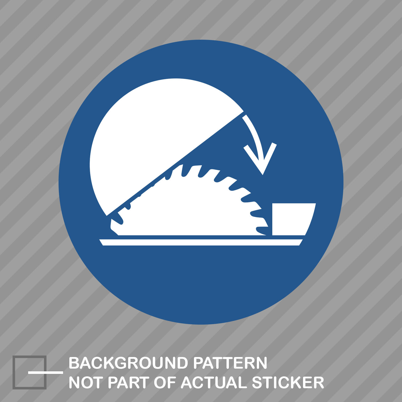 M031 Use Guard To Protect From Injury From The Table Saw Sticker Decal ...