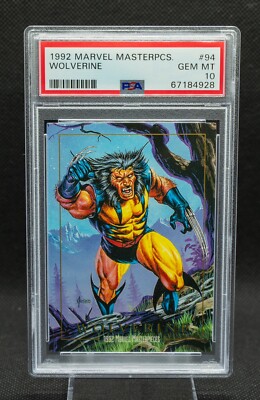 1992 Marvel Masterpieces #94 Wolverine PSA 10 GEM MINT 💎💎🔥🔥 | eBay