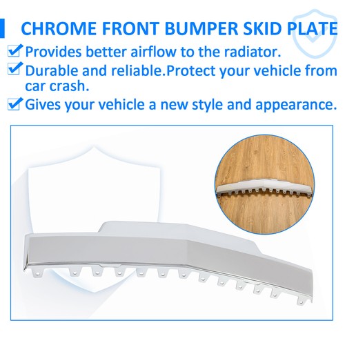 Chrome Front Lower Bumper Skid Plate For 14-15 Chevrolet Silverado 1500 ...
