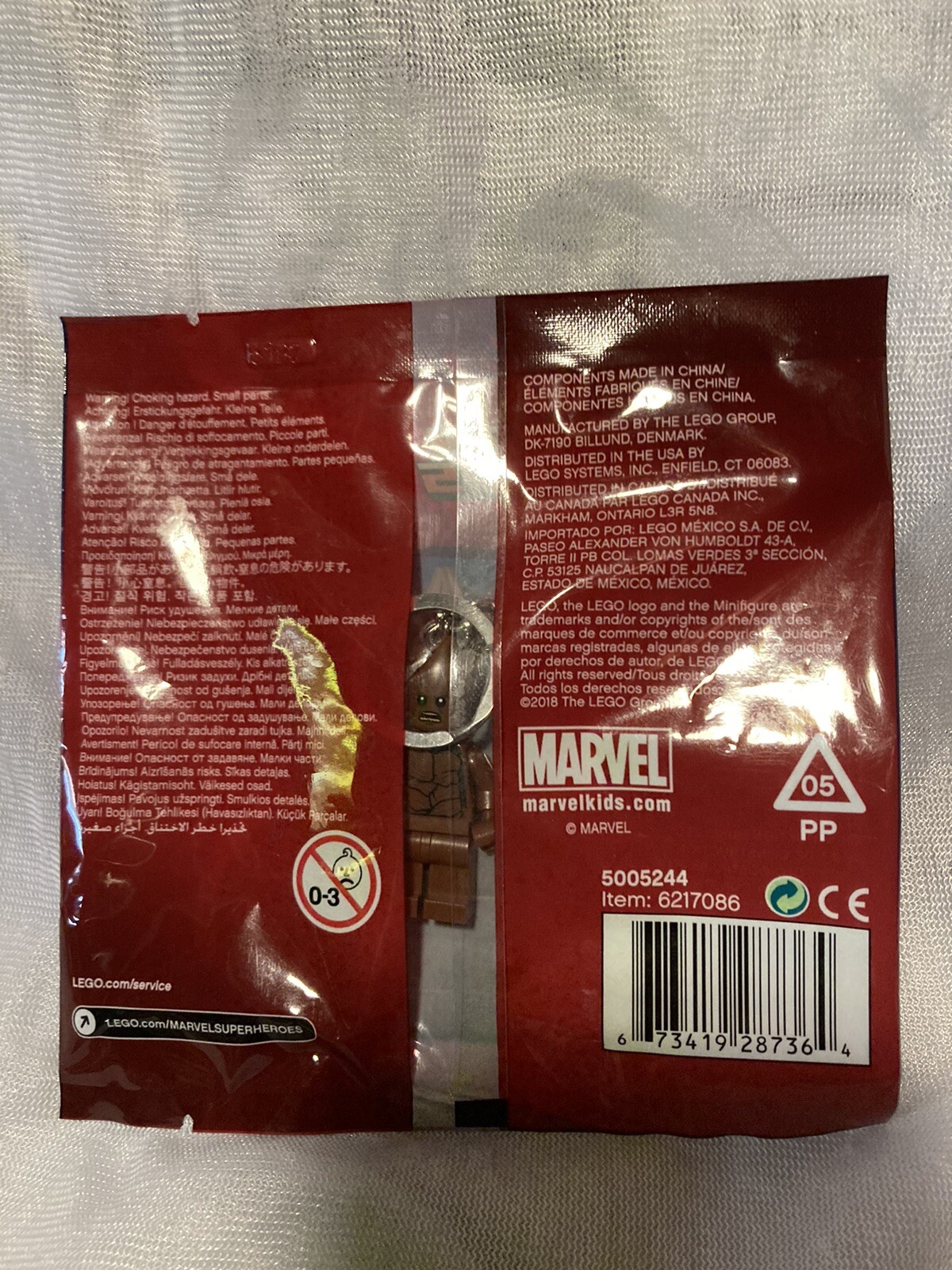 Lego Minifigure Teen Groot Keychain NEW! Marvel Super Heroes Avengers ...