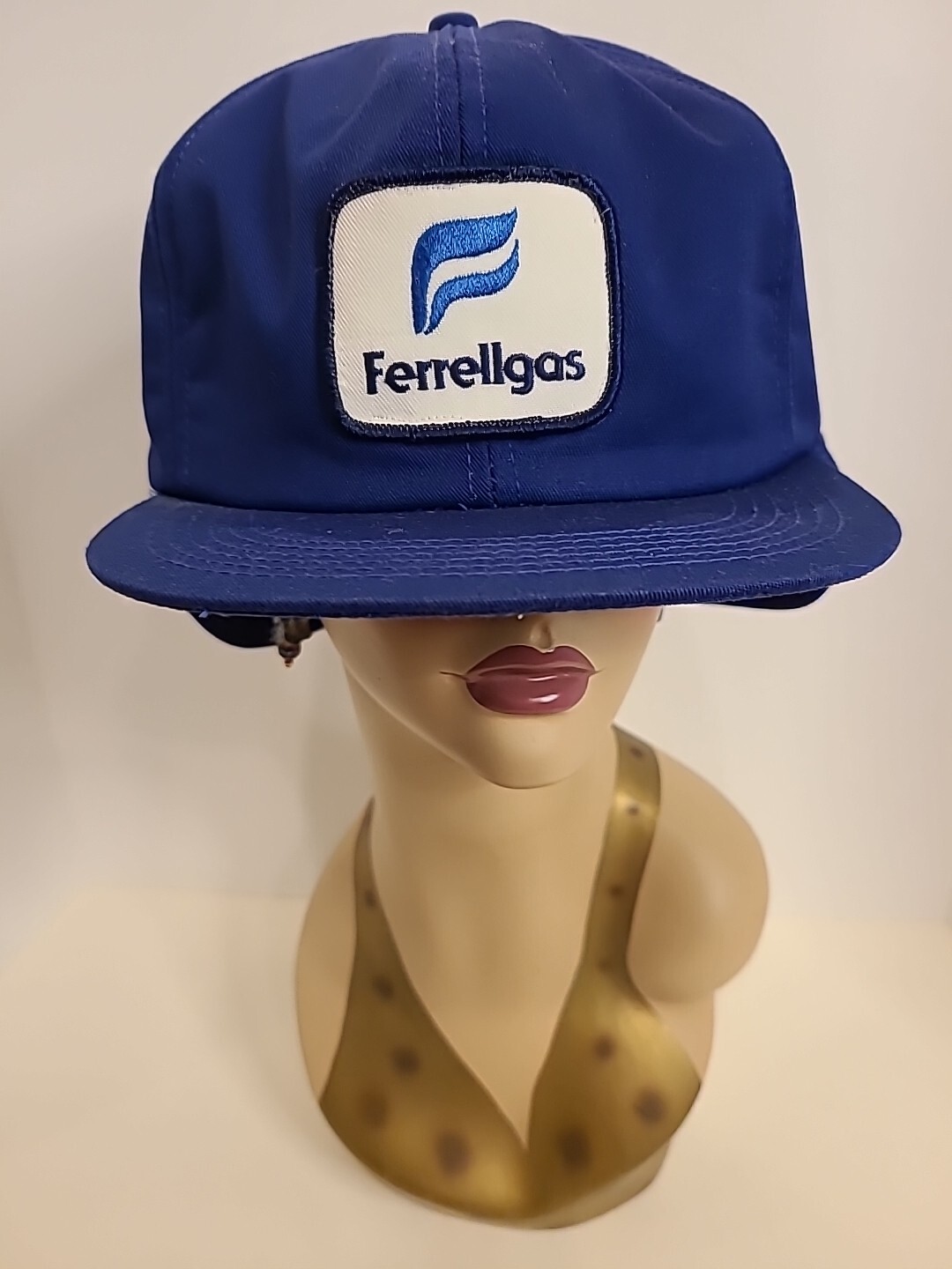Vintage FERRELLGAS Hat w/earflaps Patch - Gem