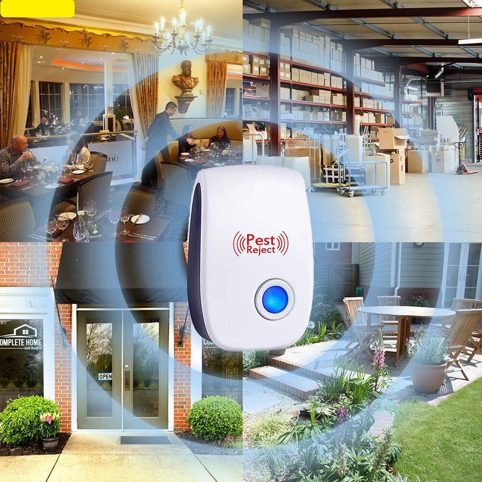 Pro Ultrasonic Pest Reject Home Control Electronic Repellent Mice Rat ...