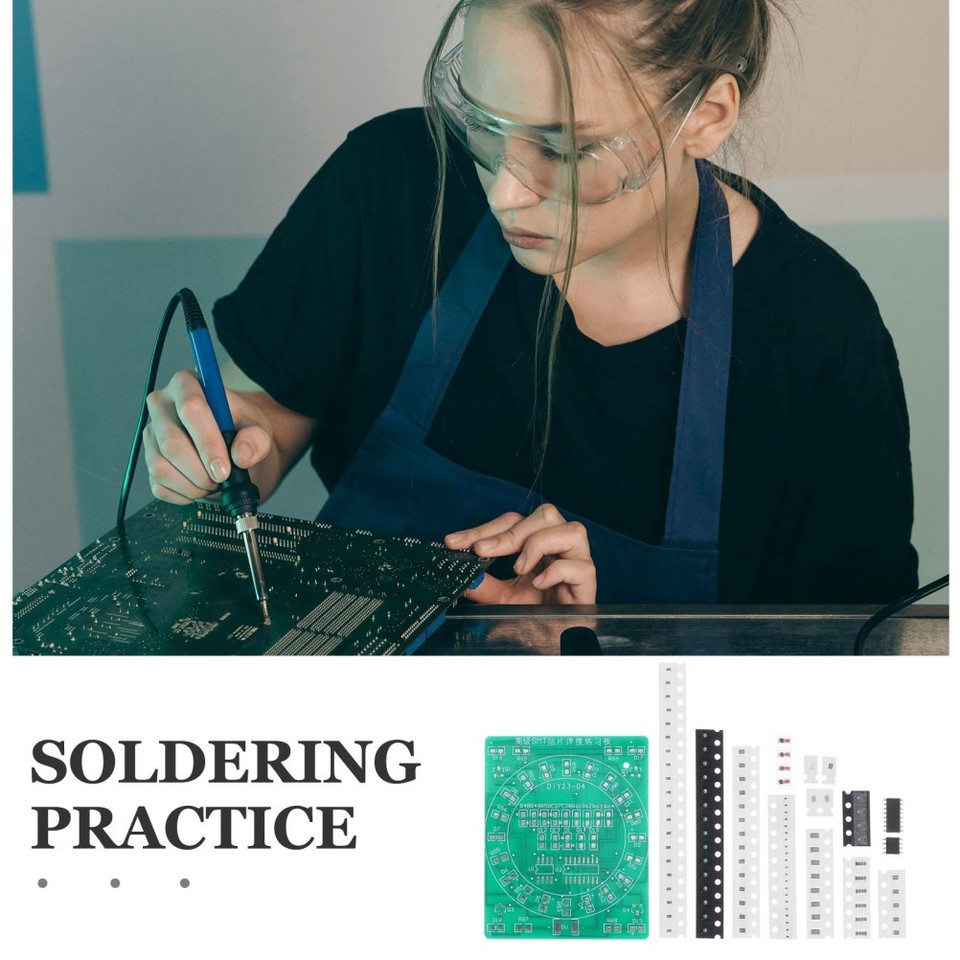 Practice Soldering Kit Welding Skill Training Board for Electronics ...