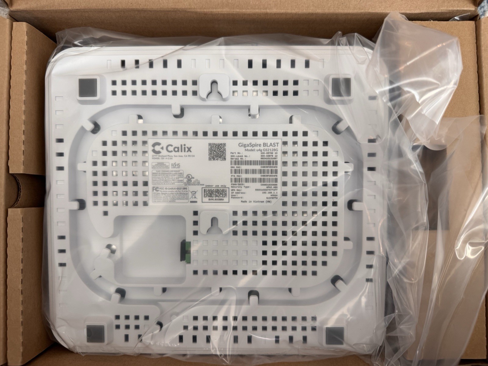 Calix GigaSpire BLAST GS2128G u4g | eBay