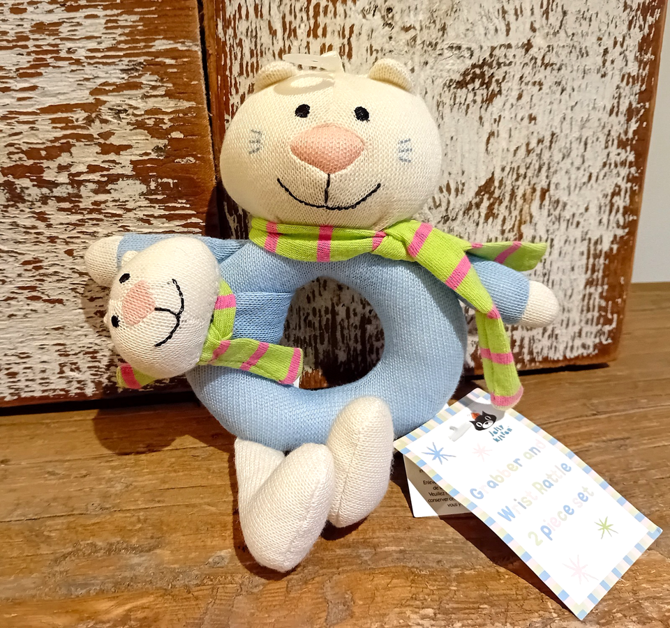 Jellycat Jelly Kitten Poppet Rattle Set Incredibly Rare Retired ...