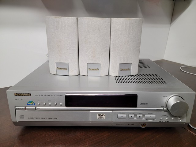 Panasonic Sa-ht70 5 Disc DVD Home Theater 5.1 Receiver for sale online ...