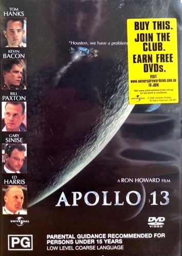 Apollo 13 (DVD, 1995) Tom Hanks, Kevin Bacon, Bill Paxton, Region 4 PAL ...