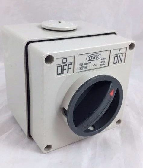 GWR S3P20 WP510120627 Industrial Isolator Switch Gear 3 Pole 20A Amp ...