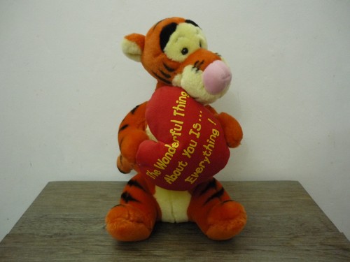 Winnie The Pooh TIGGER Wonderful Thing About You With Red Heart Soft ...