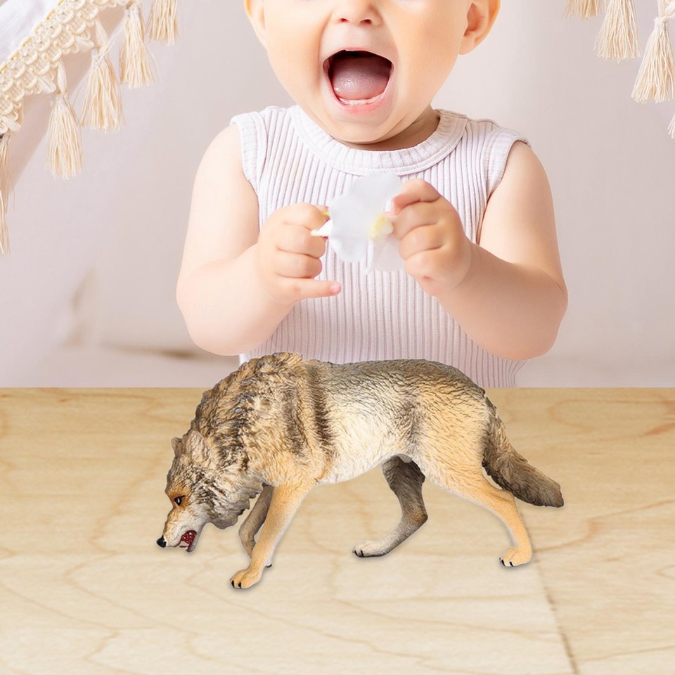 Wolf Toy Figurine Wolf Figures Collection Realistic Wildlife Animal ...