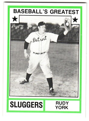 Rudy York 1982 TCMA ML Baseball Greatest Sluggers Card #30 | eBay