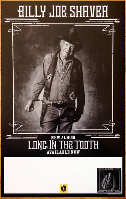BILLY JOE SHAVER Long In The Tooth Ltd Ed RARE Tour Poster! Outlaw ...