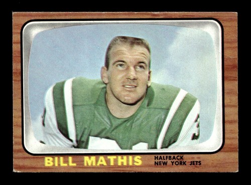 1966 Topps #94 Bill Mathis Jets VG *1e | eBay
